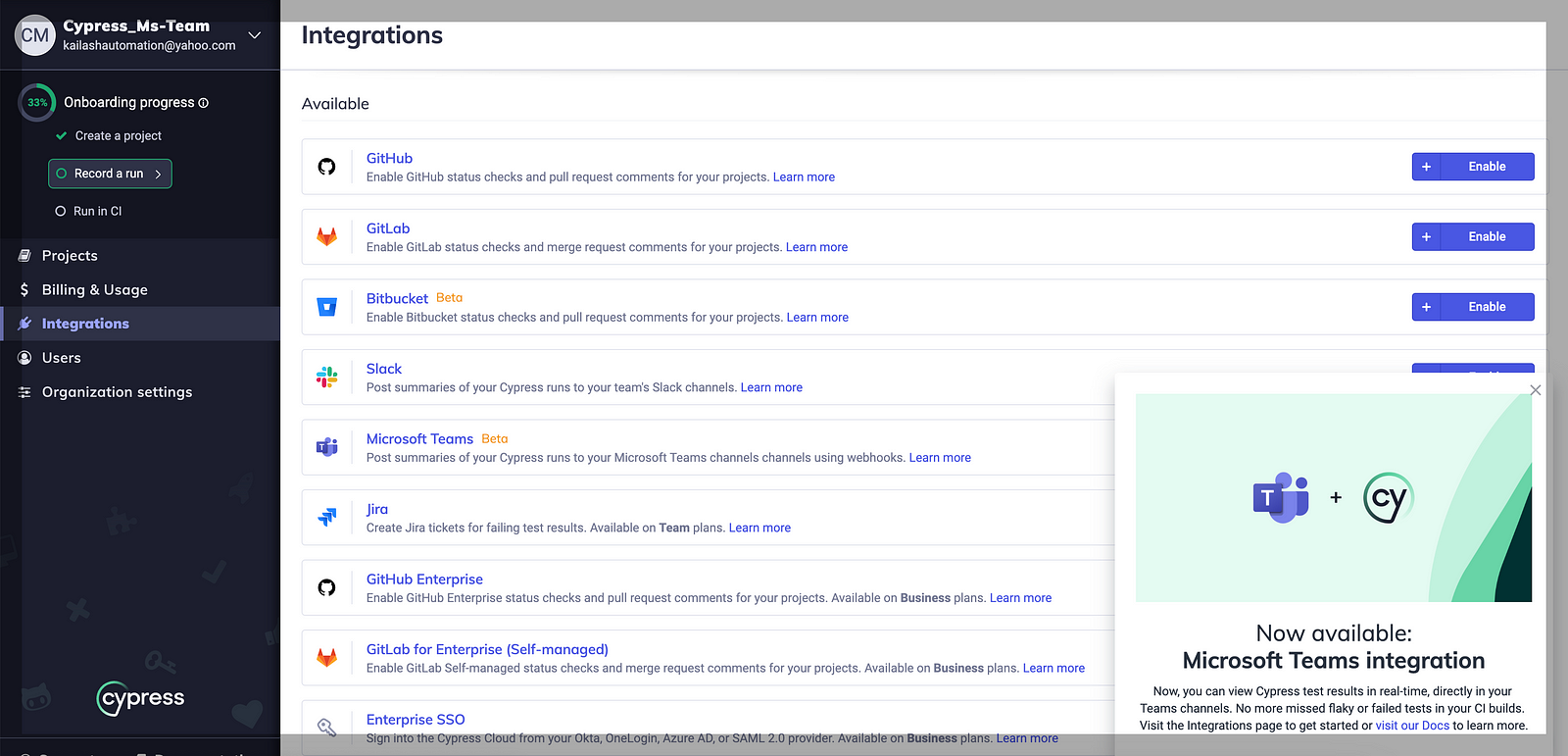 Cypress And Microsoft Teams Integration Qa Automation Labs 0245