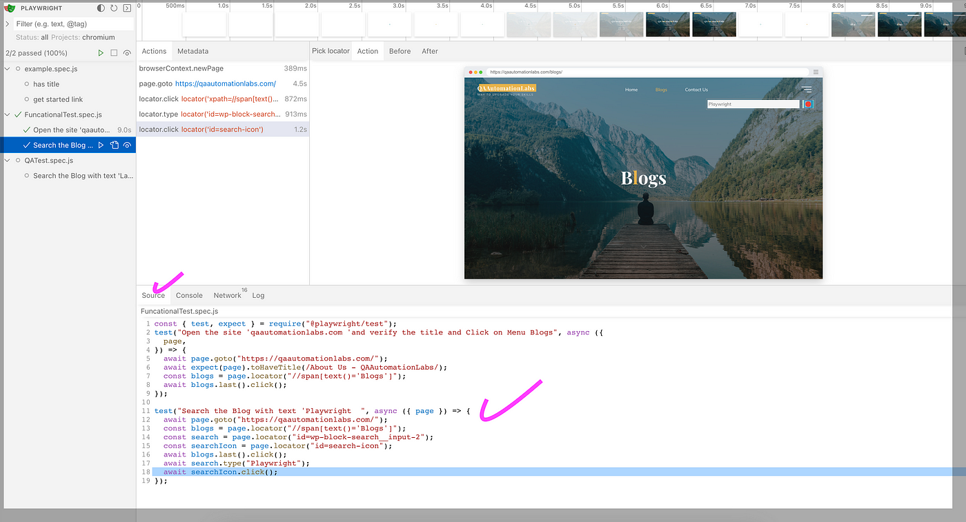 How to Run Test Case in Playwright’s UI Mode - QA Automation Labs