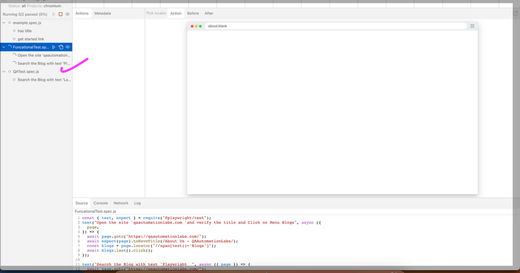 How To Run Test Case In Playwrights Ui Mode Qa Automation Labs 
